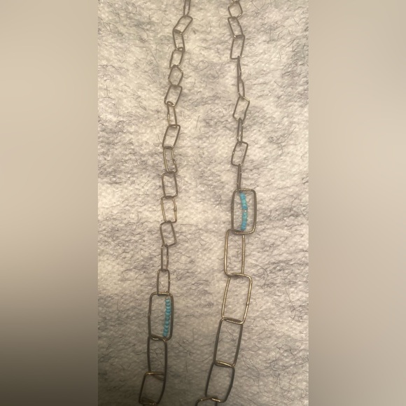 Roost | Jewelry | Roost Nwt Brass And Turquoise Long Necklace | Poshmark
